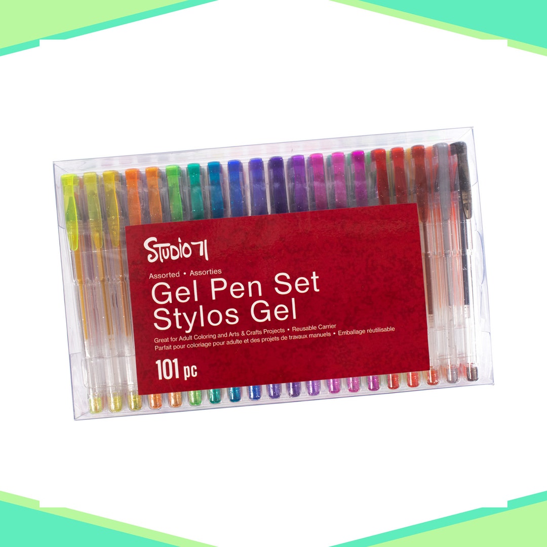 100 Pack Gel Pens – Wide Variety of Colors – Classrooms, Art Projects ...