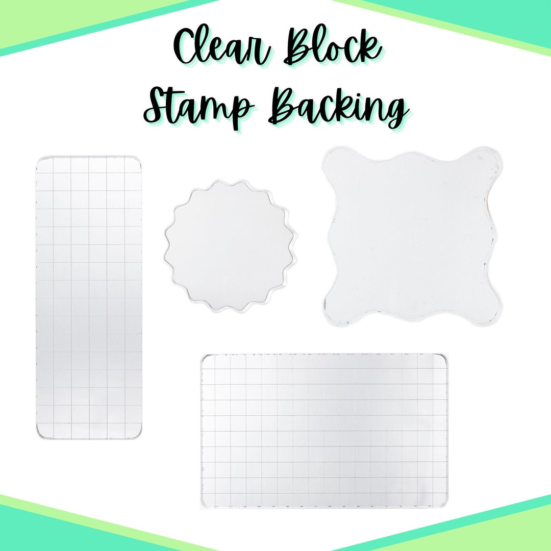 Clear Block Stamp Backing – Ideal for Scrapbooking, Crafts, DIY ...