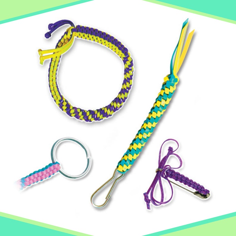 Colorful Rexlace Kits Neon Clear and Primary Plastic - Etsy