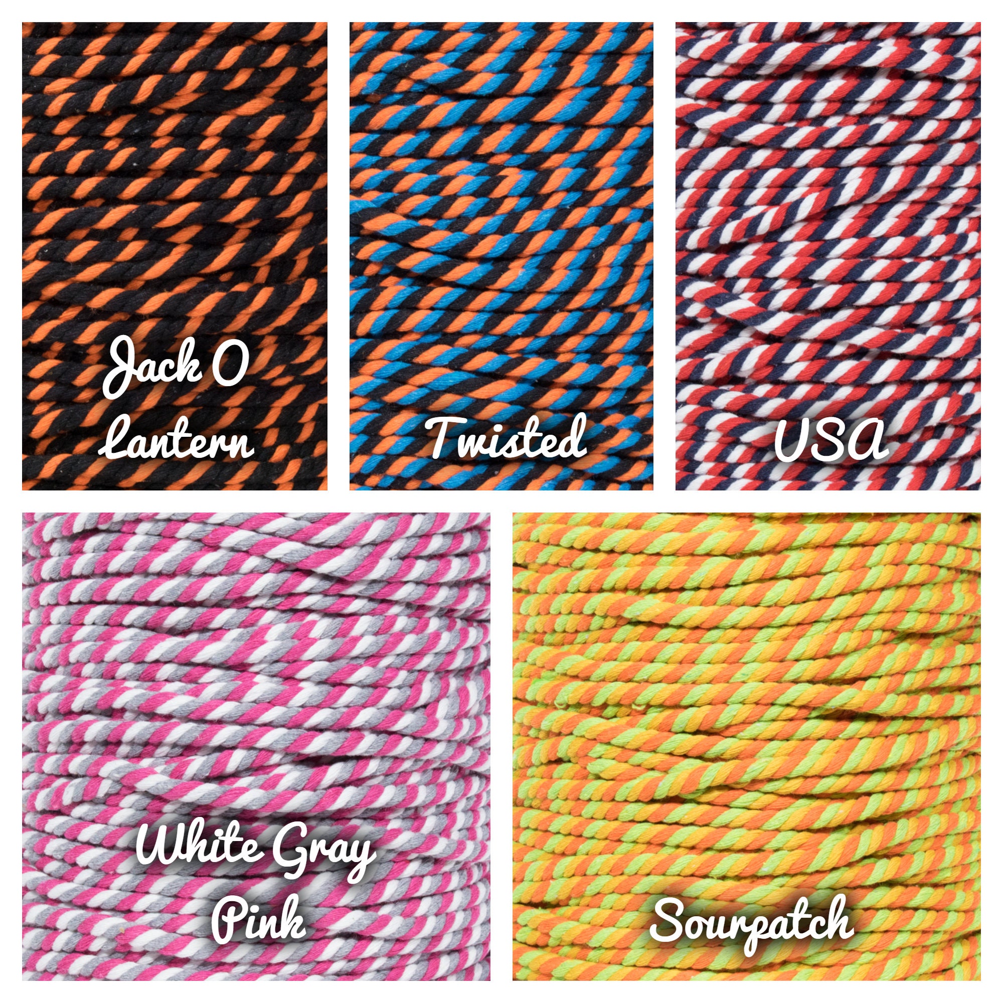 Three Strand Twisted Cotton Rope Macramé Cord Super Soft - Etsy