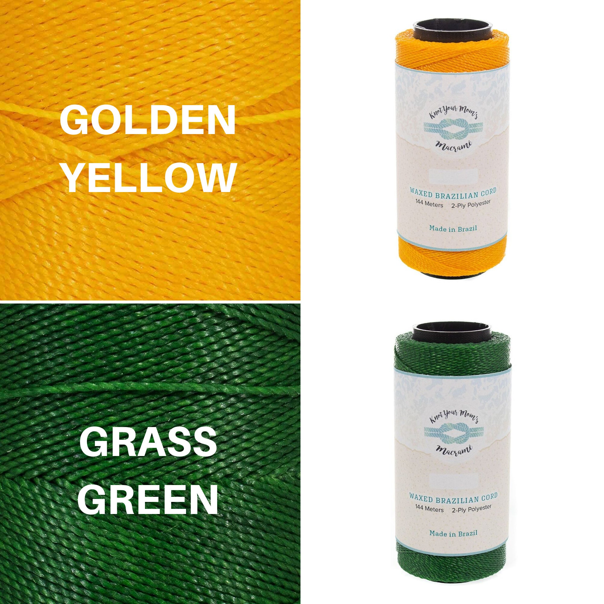 144 Meter Spool of Waxed Poly Cord 2-ply Polyester String | Etsy