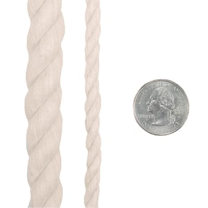 Twisted Cotton Rope Macramé Crafting Cord Natural White Cotton Rope ...