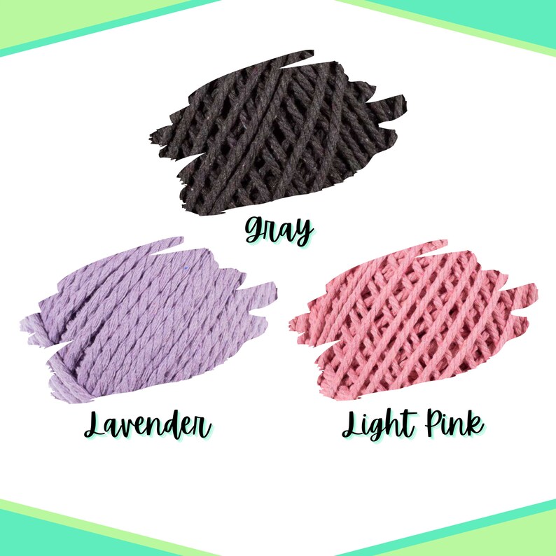 4mm Natural Cotton Rope 50 Meter Length Multiple Colors - Etsy