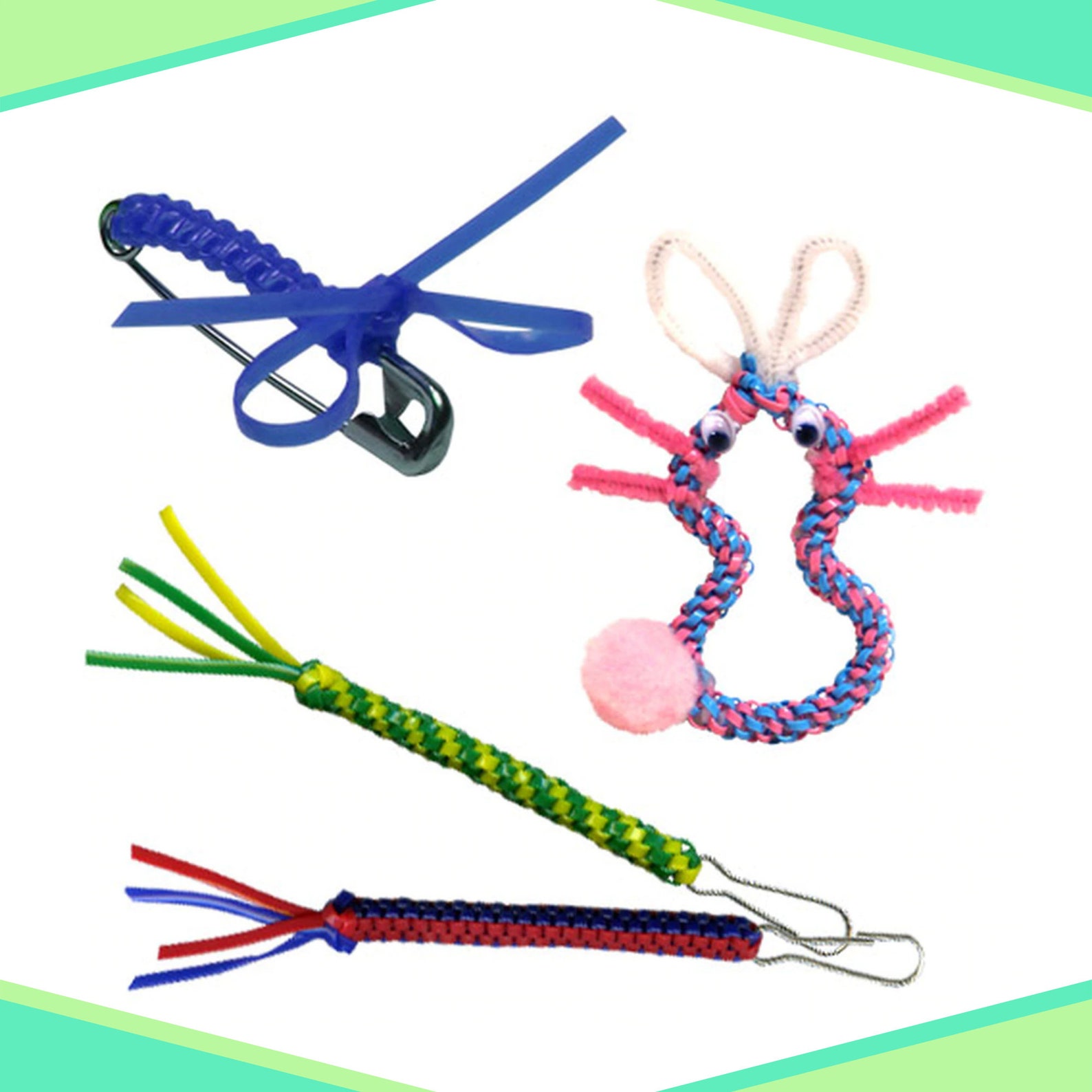 Colorful Rexlace Kits Neon Clear and Primary Plastic - Etsy