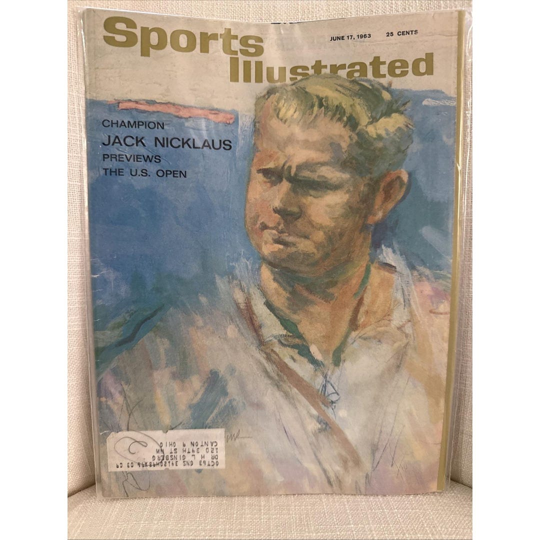 Sports Illustrated June 17 1963 JACK NICKLAUS Golf US Open Brookline - Etsy