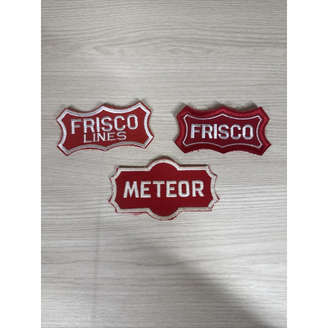 Meteor Patch Badge FRISCO LINES Railroad SLSF Stlouis San Francisco Red ...