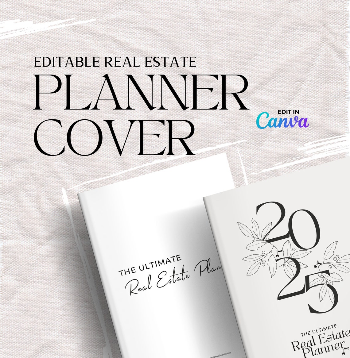 Ultimate Real Estate Planner Covers - Printable and Fully Edital in ...