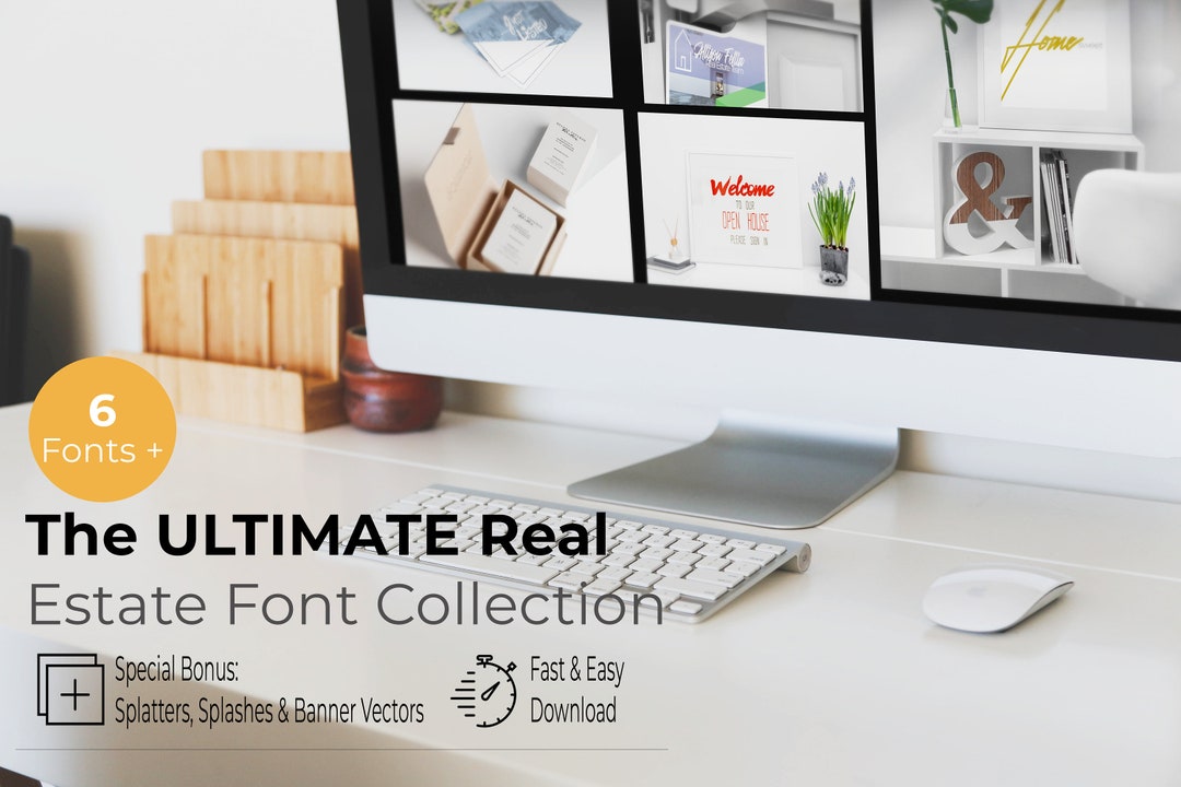 The Ultimate Real Estate Font Collection - Etsy