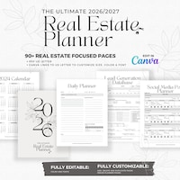Realtor Weekly Planner Sheet - Etsy