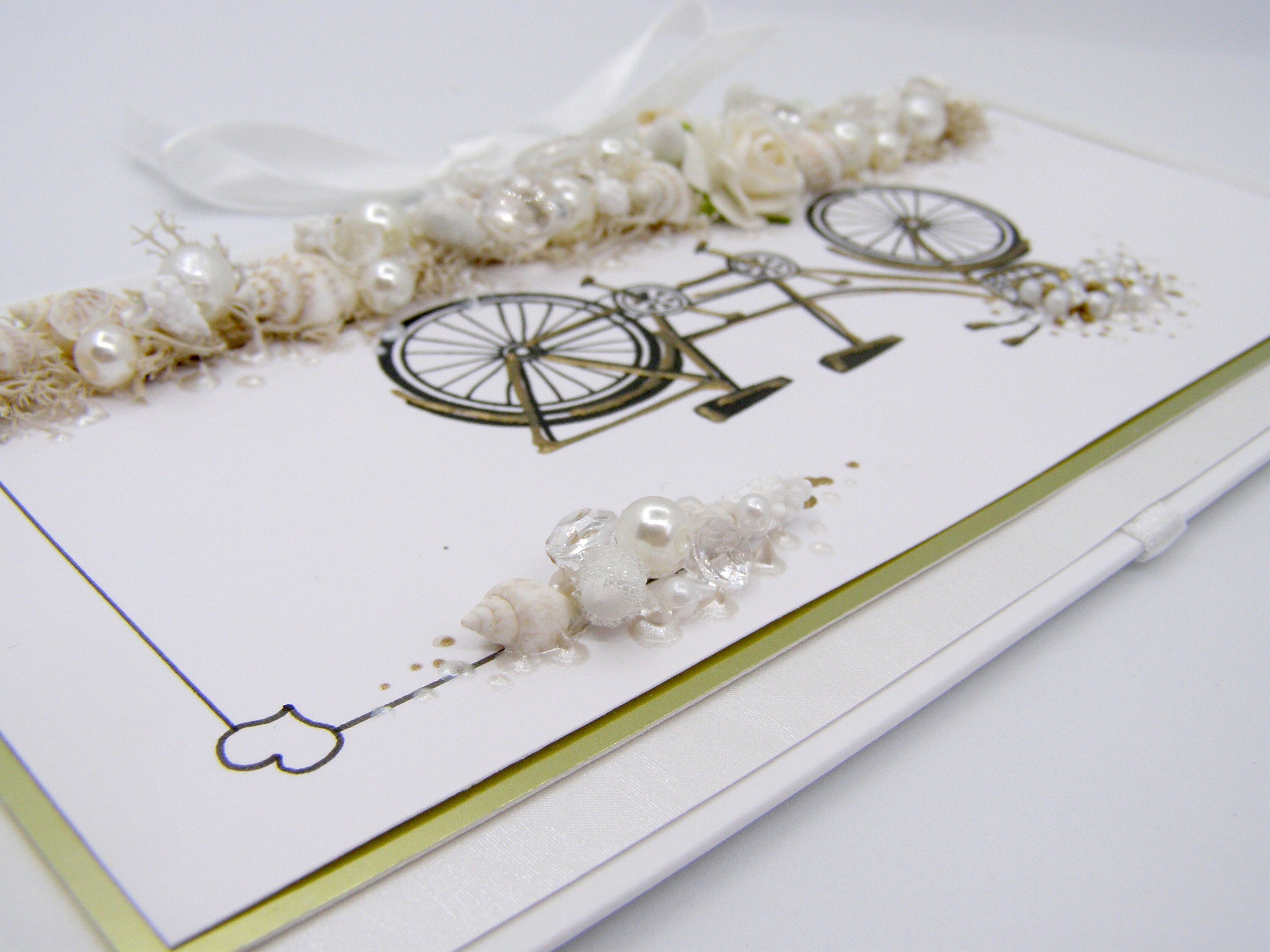 Handmade Greeting Card tandem Bike for Wedding, Anniversary, or Any ...