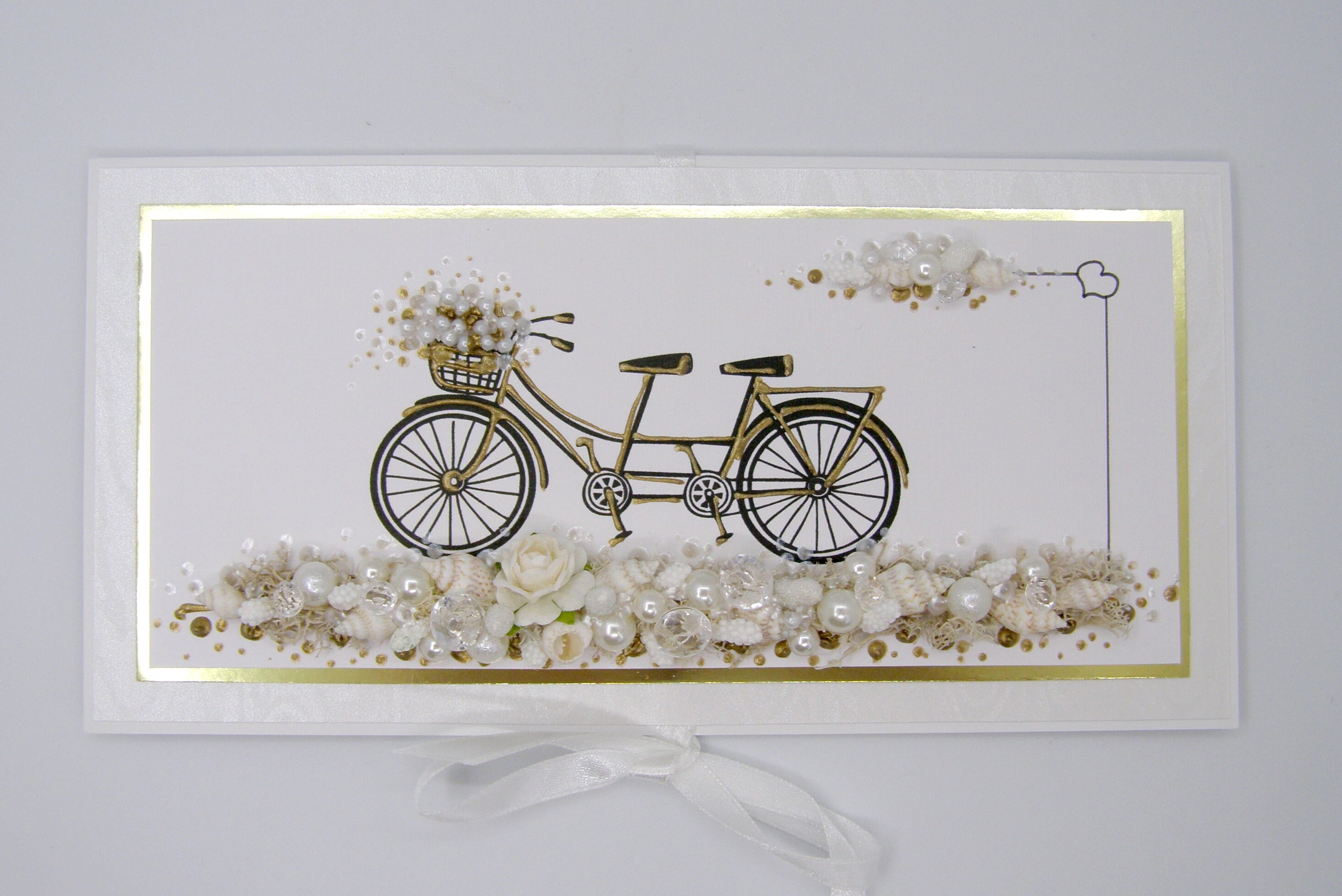 Handmade Greeting Card tandem Bike for Wedding, Anniversary, or Any ...