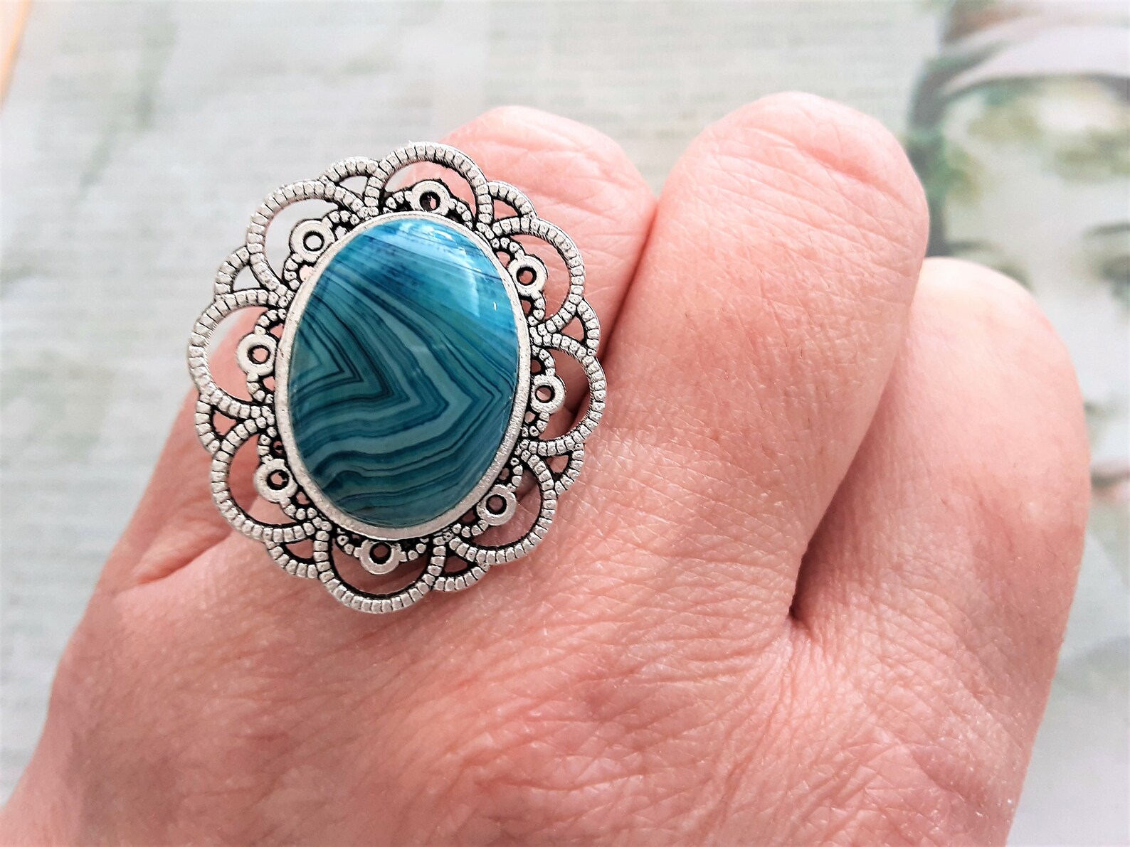 Silbere Olympia Ringe mit verstellbaren Spitzen | Etsy