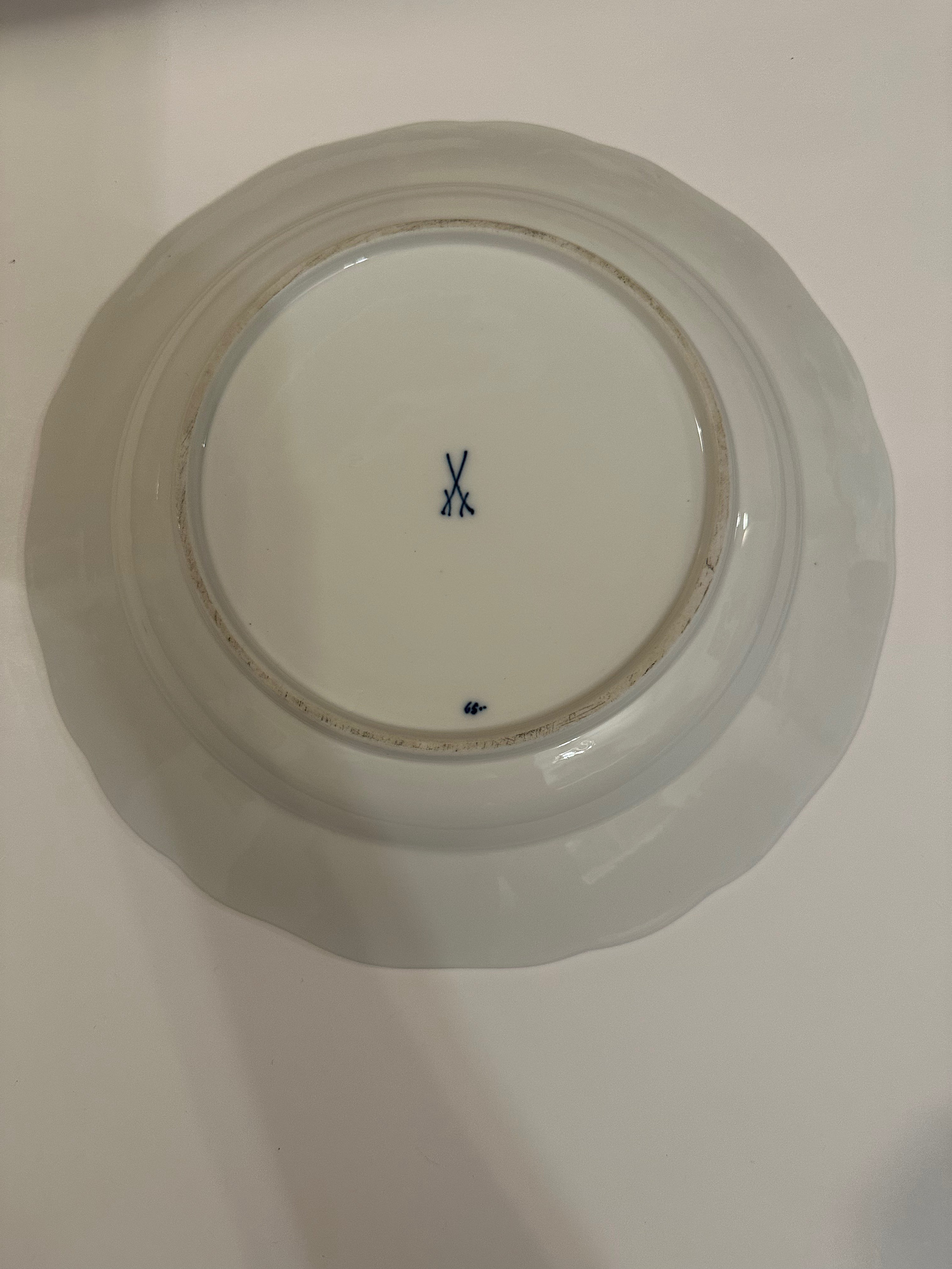 Vintage Meissen (crossed Swords) Blue Onion Pattern Plates - Etsy