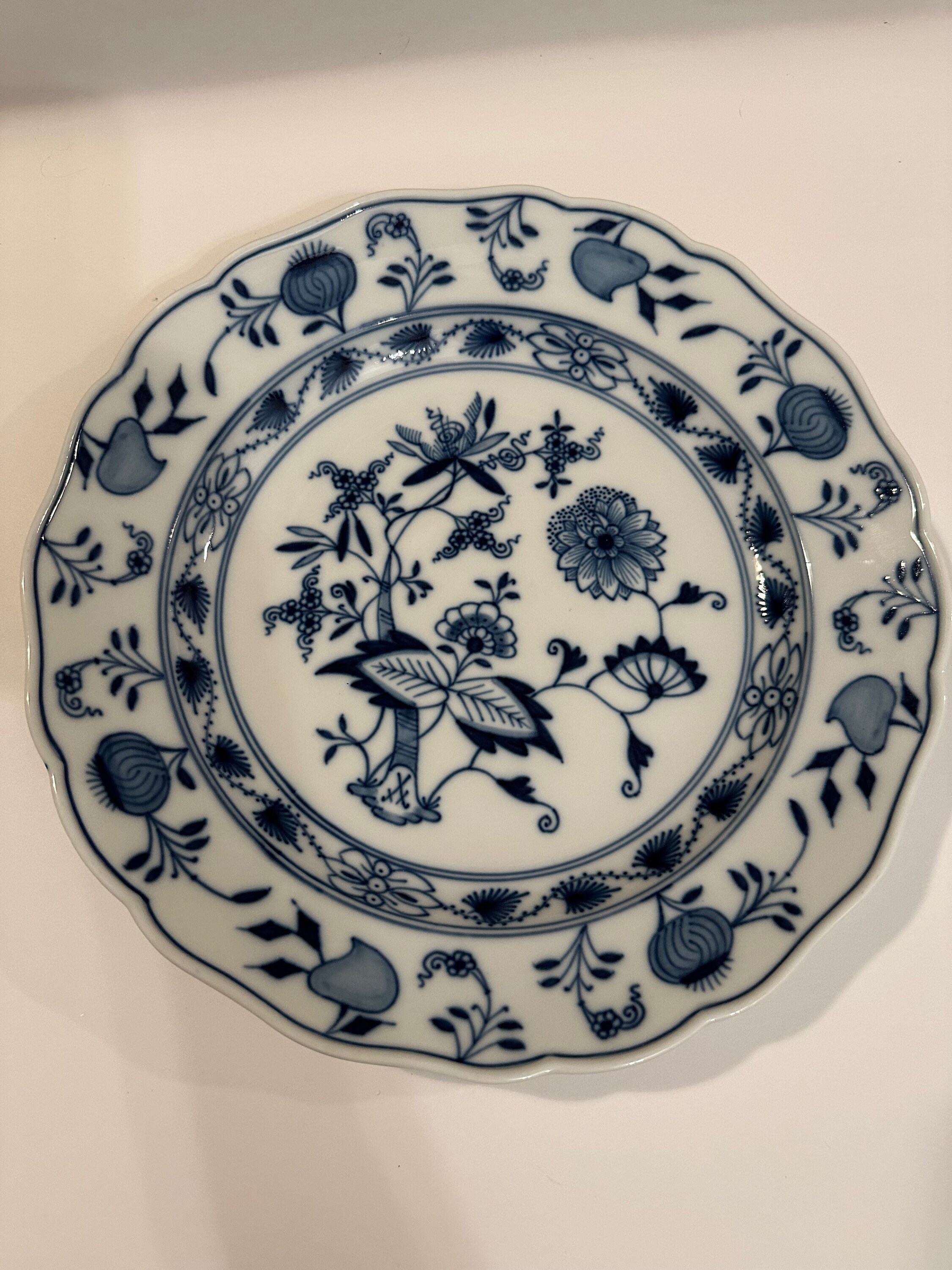 Vintage Meissen (crossed Swords) Blue Onion Pattern Plates - Etsy