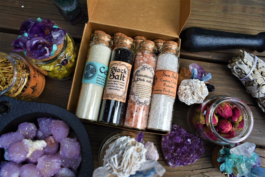 Magical Salt Set: Salts for Protection, Cleansing & Ritual - Etsy