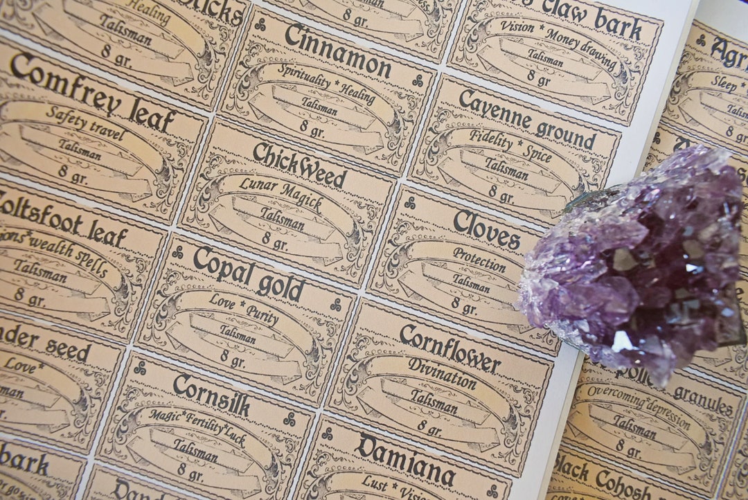 LABEL STICKERS About Herbs | Different Types of Herbs| Herb Label ...