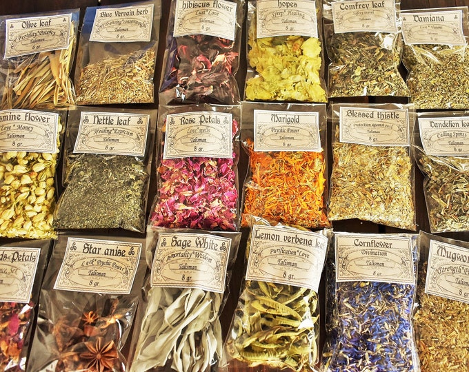 10 MUST HAVE Herbs 10 Bags of Premium Herbs 2x3 - Etsy