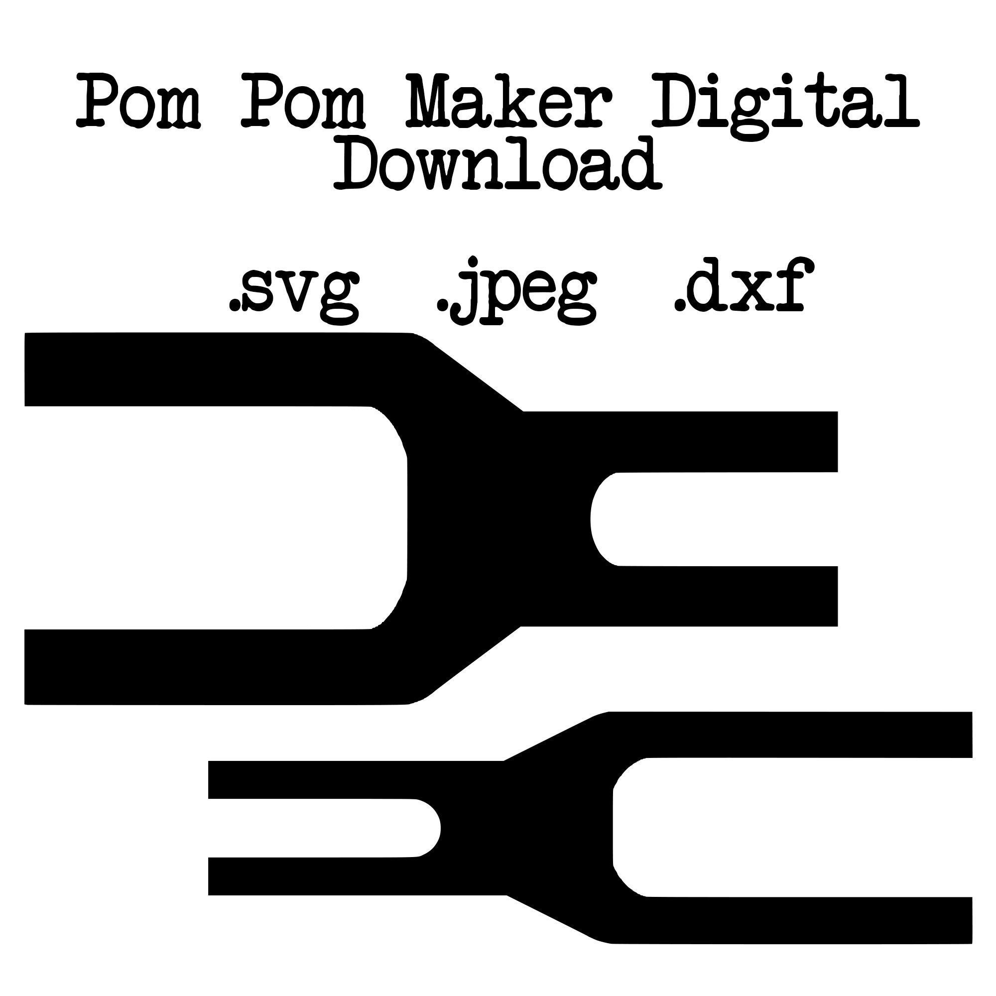 Pom Pom Maker Digital Cut File - Etsy