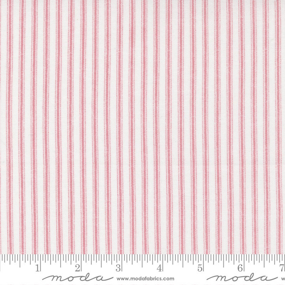 Sweet Liberty Yardage Ticking Stripe Bloom by Brenda Riddle Designs, Sold in 1/2 Yard Increments ...