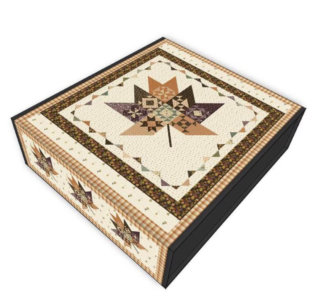 Awe of Autumn, Pressed Leaves Quilt Kit, Sandy Gervais, Riley Blake ...