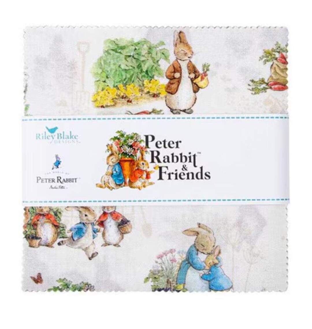 Peter Rabbit & Friends 5 Stacker, Riley Blake Designs, Precut 5 Squares ...
