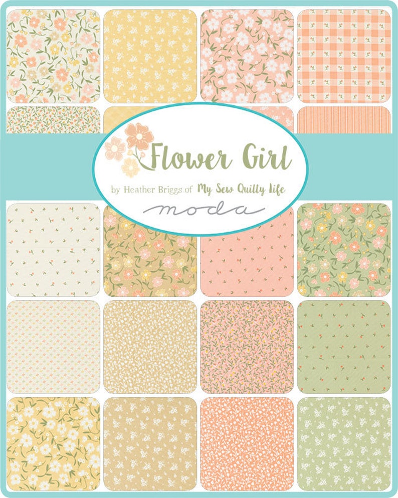 Flower Girl Quilt Kit, Vintage Stitching, Heather Briggs My Sew Quilty ...