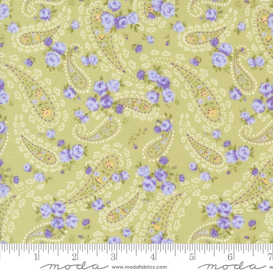 Georgia Yardage Paisley Floral Willow by Brenda Riddle Designs, Sold in ...
