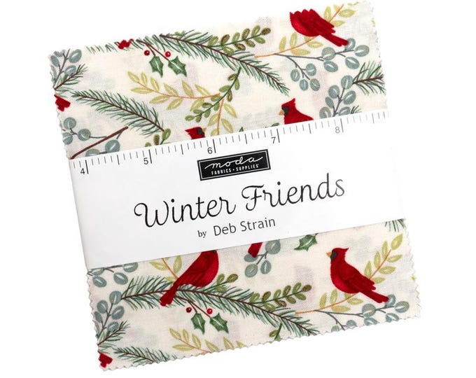 Winter Friends Charm Pack by Deb Strain, Moda Fabrics, Precut 5 ...