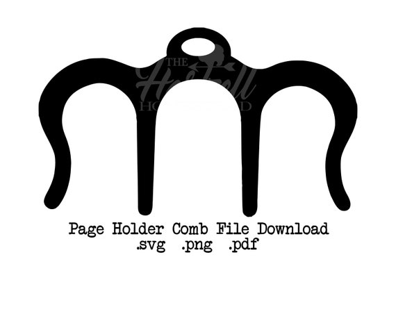 Page Holder Comb DIGITAL PROJECT FILE - Etsy