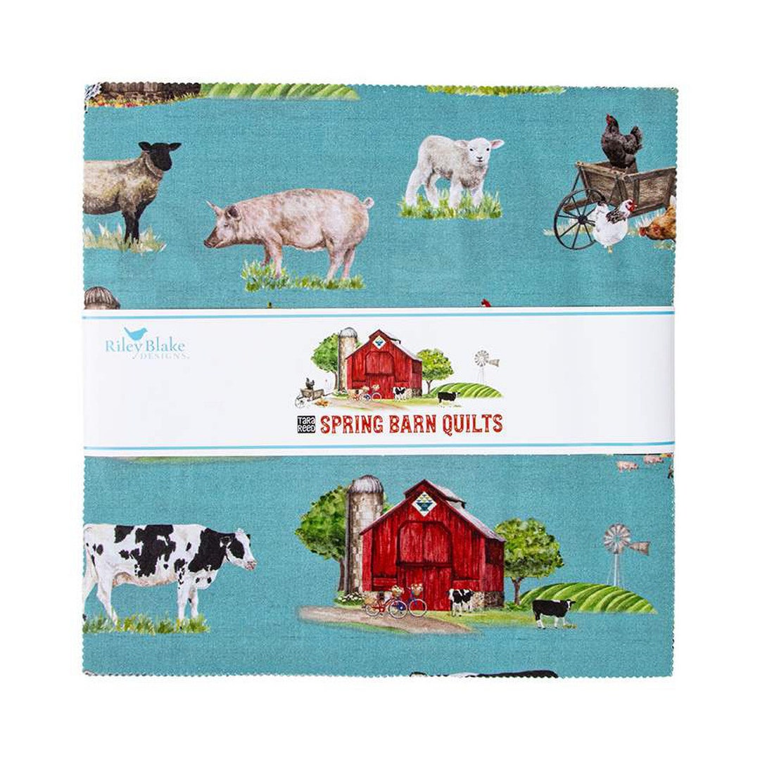 Spring Barn Quilts 10" Stacker by Tara Reed, Riley Blake Designs ...