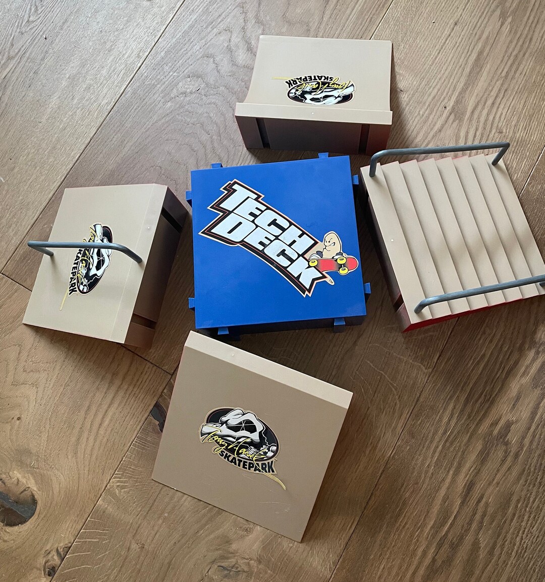 Vintage Tony Hawk Tech Deck Skate Park With Stairs, Rails, and Ramps - Etsy