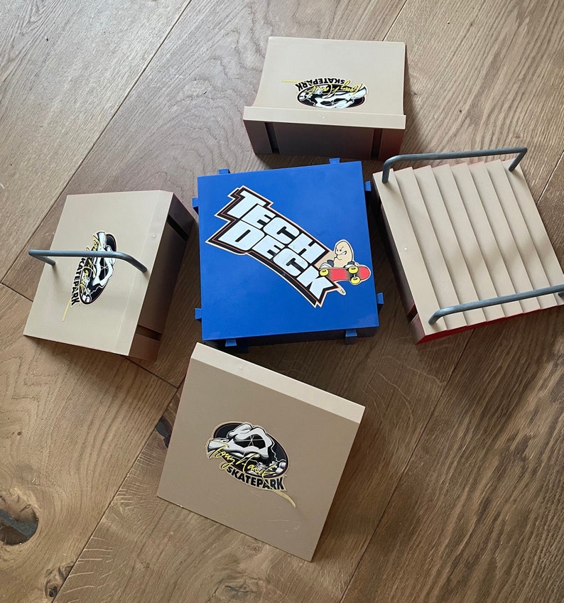 Vintage Tony Hawk Tech Deck Skate Park With Stairs, Rails, and Ramps - Etsy