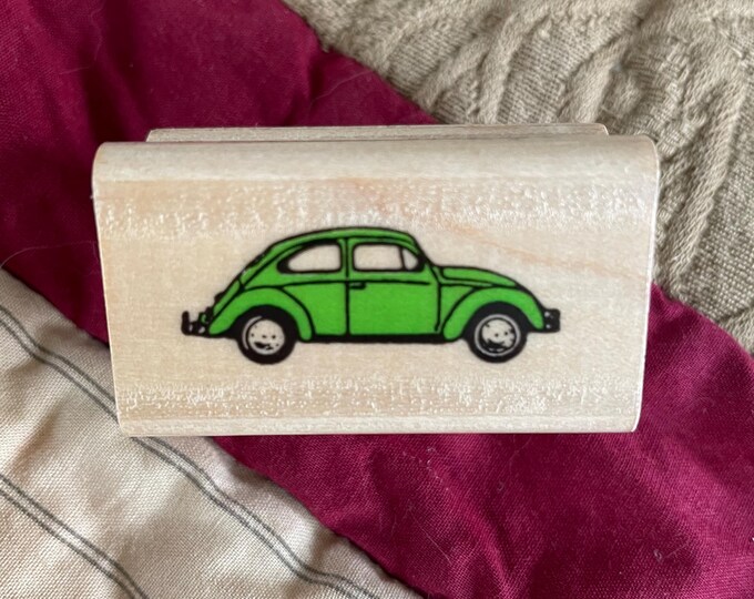 VW Love Bug Car Rubber Stamp Also Jar, Sun, or Candle Stamps - Etsy