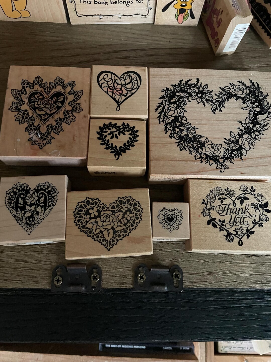 Vintage PSX Cottage Heart Rubber Stamps, Set of 8 by Personal Stamp ...