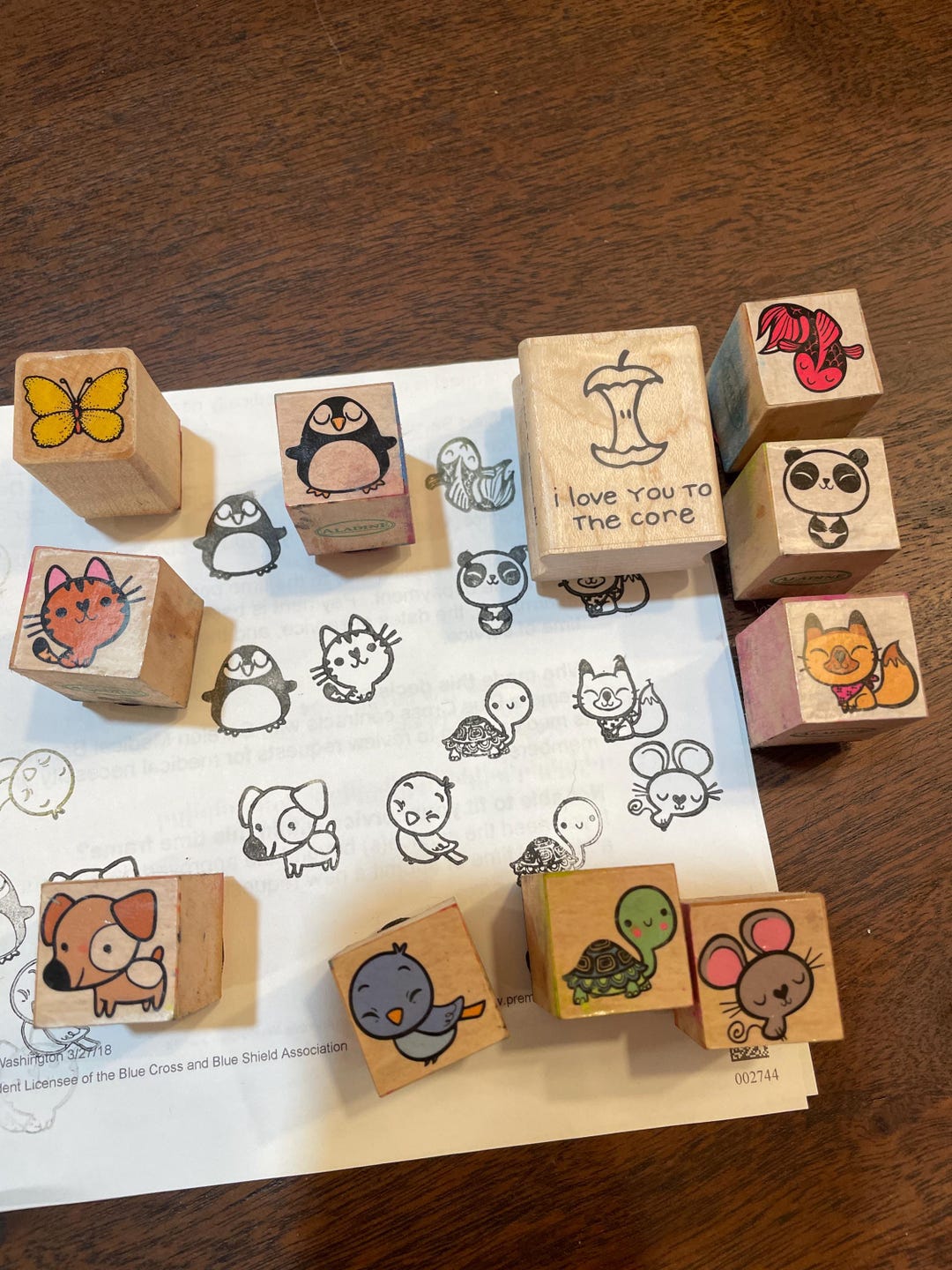 Cute Kawaii Style Animal Rubber Stamps Preowned - Etsy