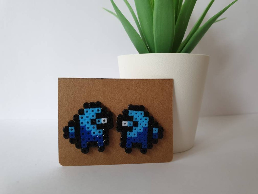 Among Us Earrings Character Hama Beads Studs Jewellery - Etsy
