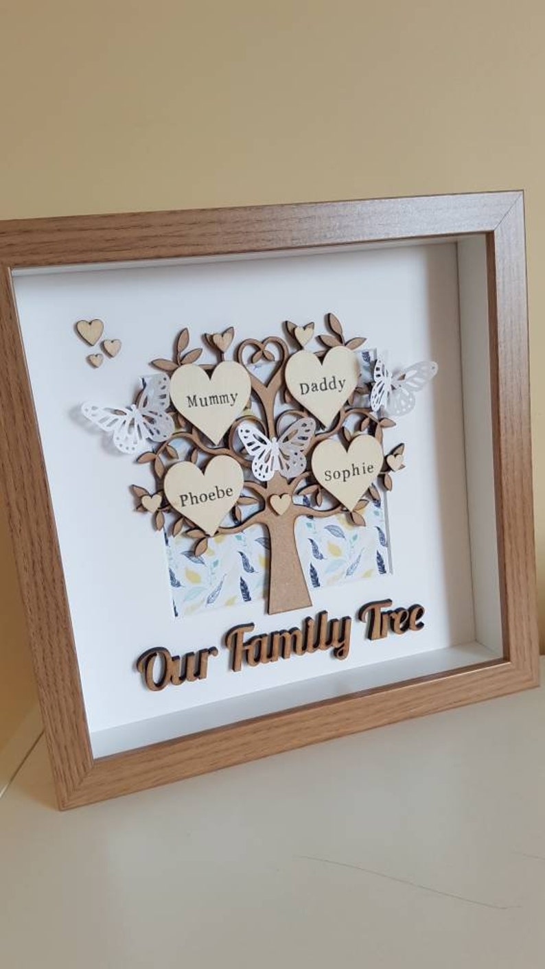 Personalised Family Tree Our Family Tree Family Tree Frame | Etsy