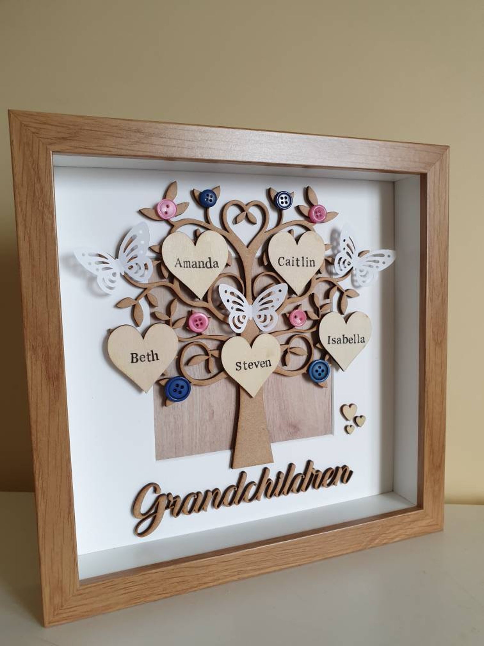 Large Personalised Family Tree Family Tree Family Gift - Etsy UK