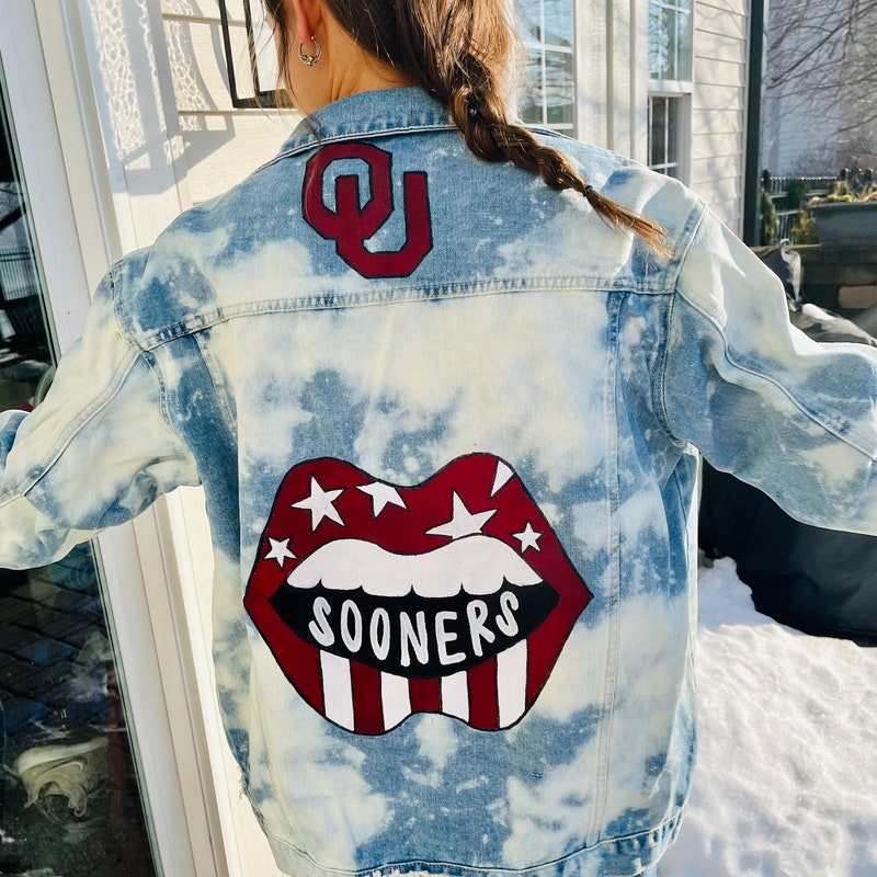 College Jean Jacket - Etsy