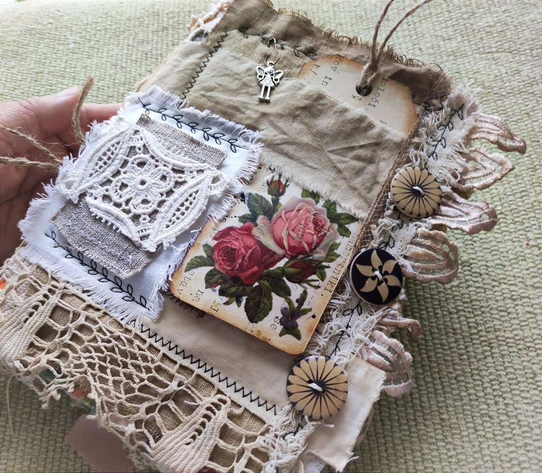 Artist Sketchbook and Junk Journal "2in1", Handmade Art Raw Travel ...