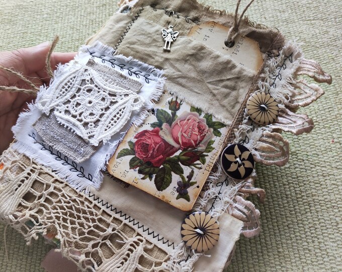 Artist Sketchbook and Junk Journal "2in1", Handmade Art Raw Travel ...
