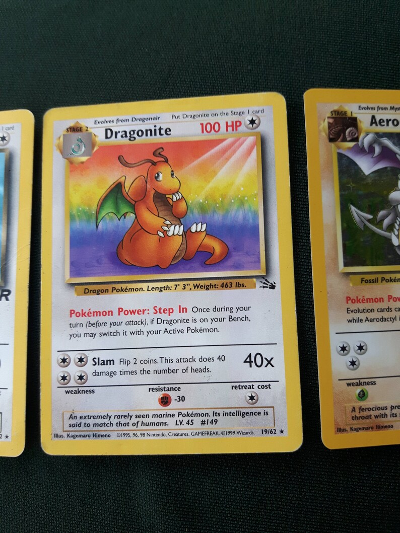 Old school Pokemon cards | Etsy
