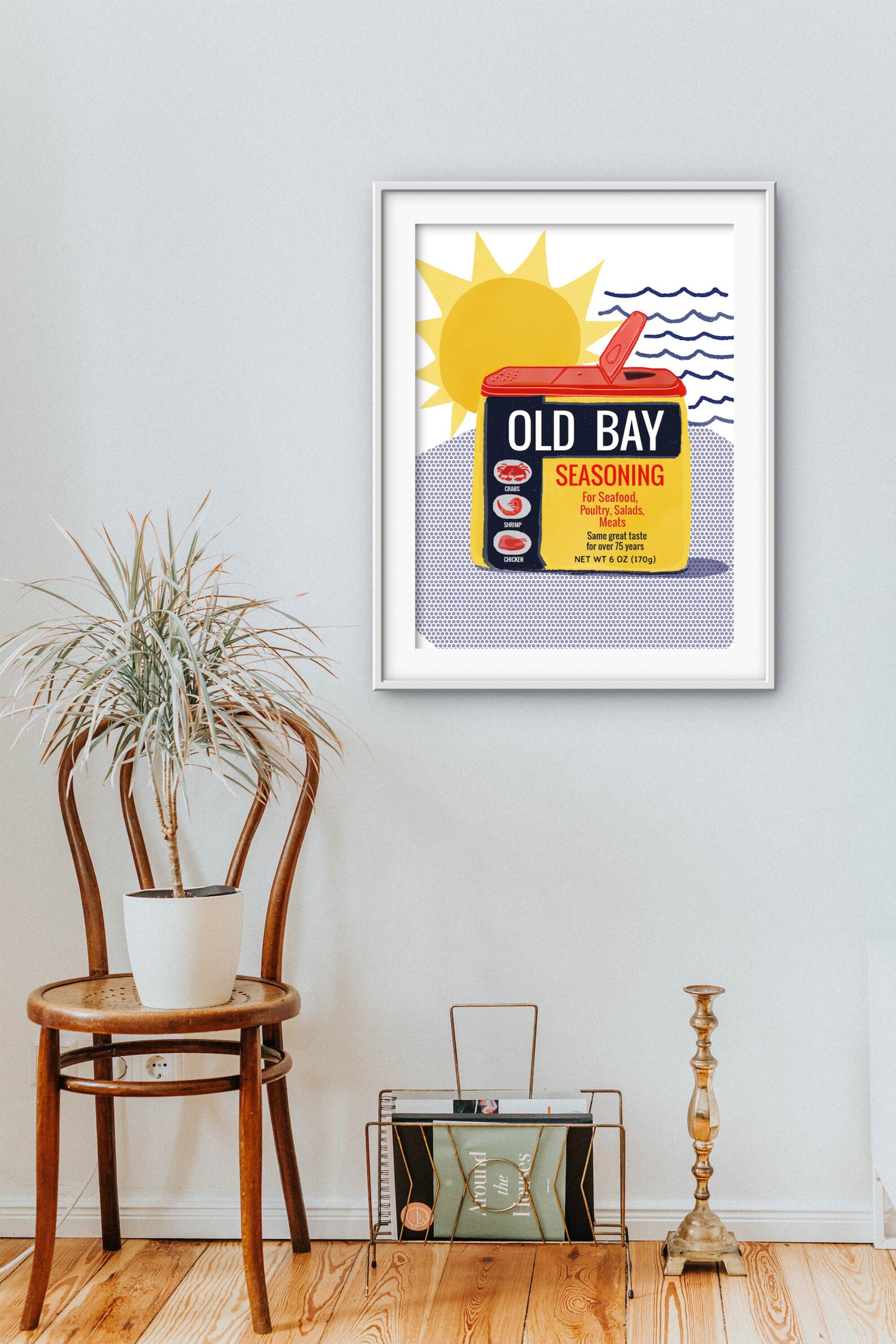 Old Bay Seasoning Original Art Print Poster 8x10", 11x14", 16x20 ...