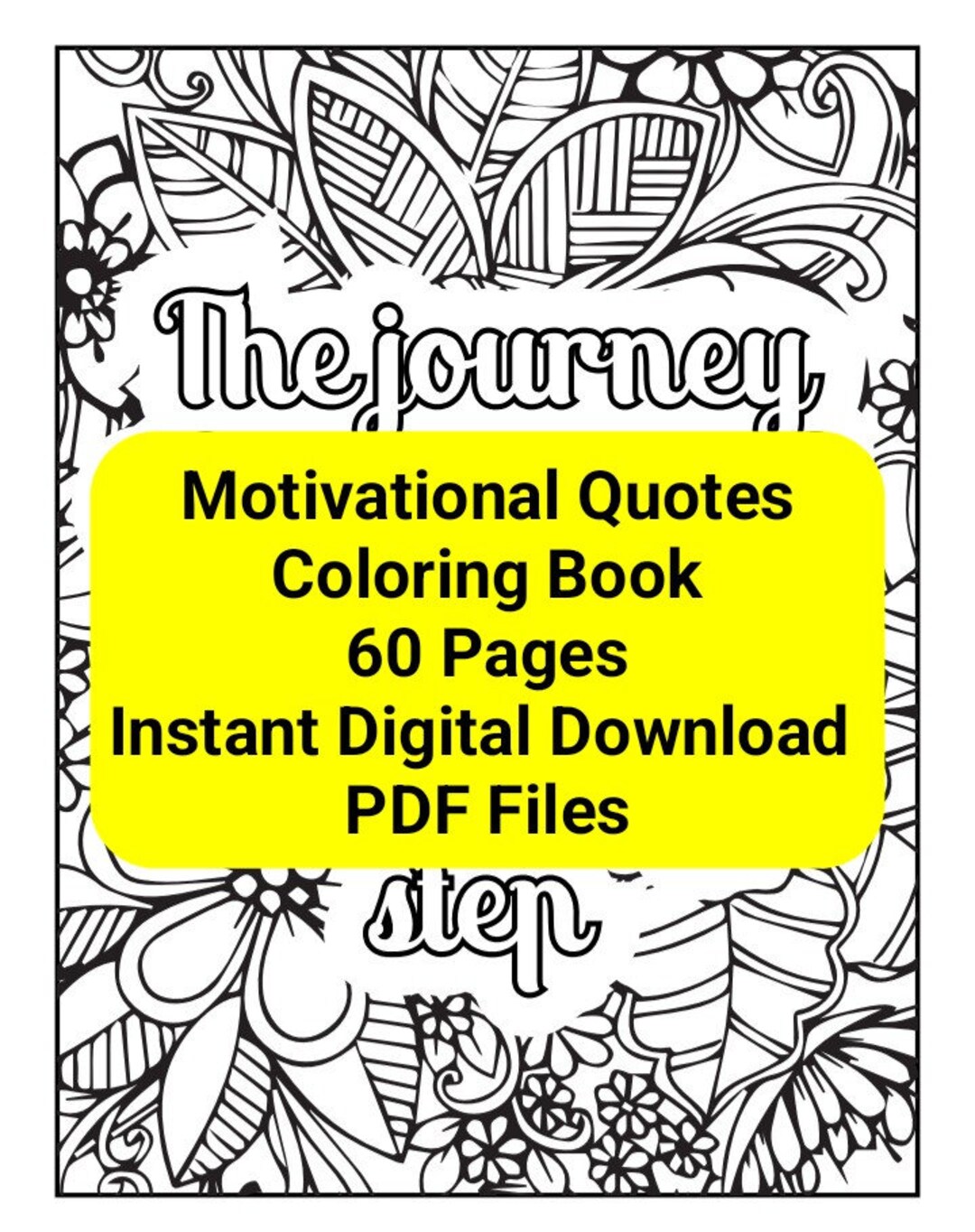 Motivational Quotes Coloring Book,bundle 1, Adults Coloring Book ...