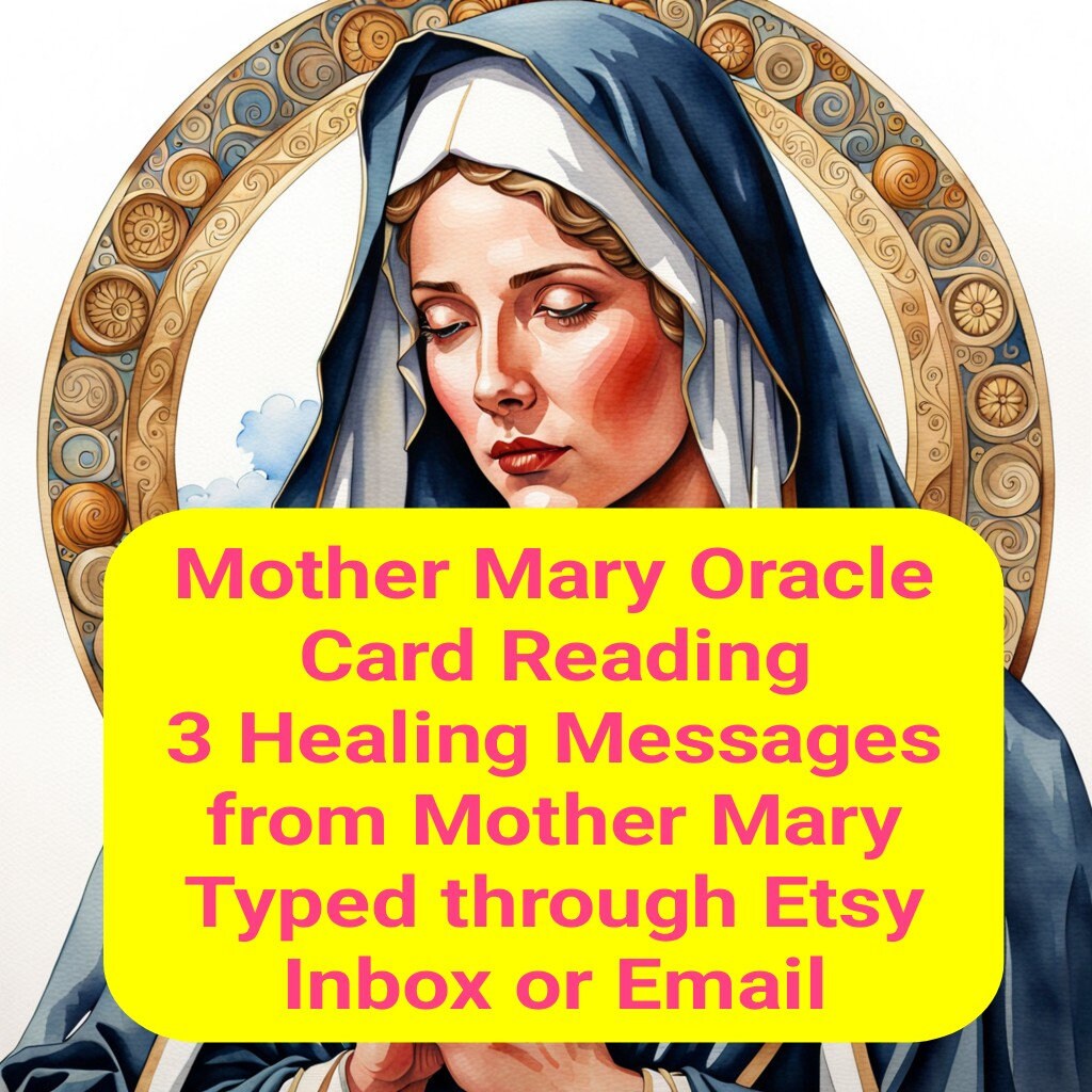Mother Mary 3 Card Oracle Readingtyped Through Etsy - Etsy