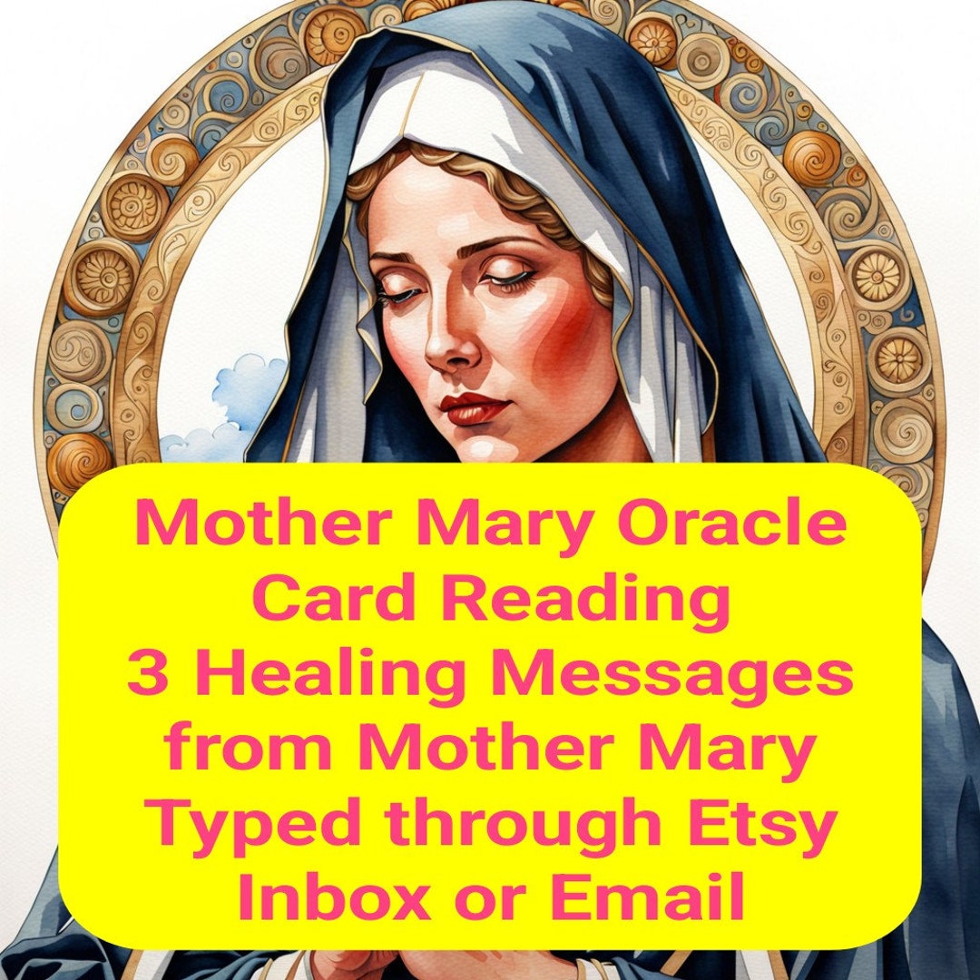 Mother Mary 3 Card Oracle Readingtyped Through Etsy - Etsy