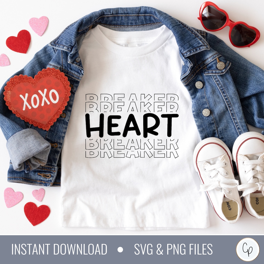 Heartbreaker SVG | Valentine's Day Svg | Toddler Shirt Svg | Valentine ...