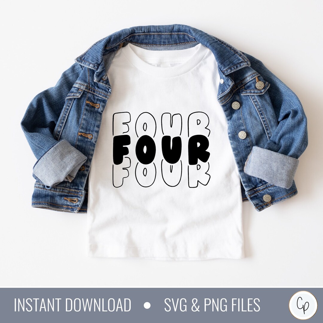 Fourth Birthday Svg | 4th Birthday Svg | Birthday Svg | Four Svg | 4th ...
