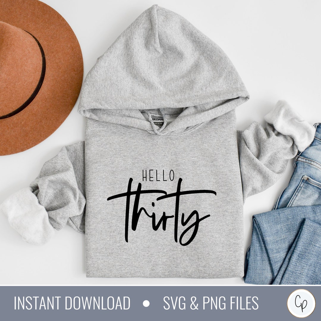 Hello Thirty SVG | Birthday Girl Svg | 30th Birthday Svg | Birthday ...