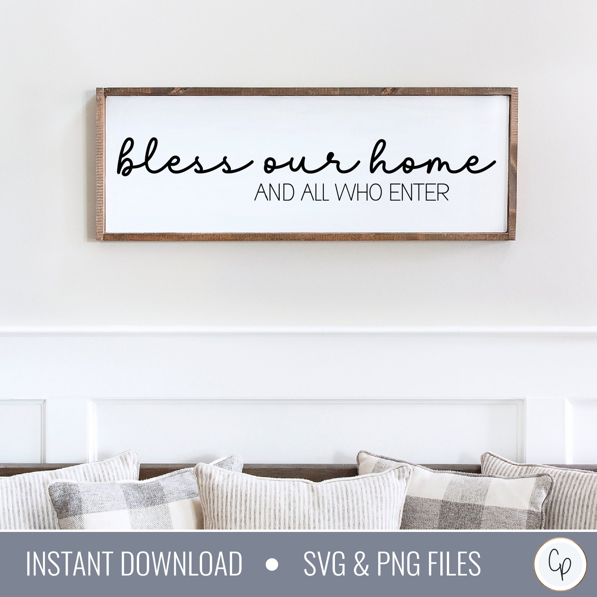 Bless Our Home and All Who Enter SVG Bless Our House Svg Home Sign Svg ...